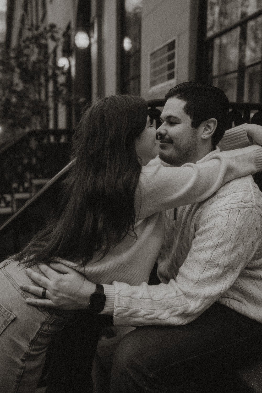 Moody Couples Photoshoot in the Rain | Manhattan, New York - Randi Roberts Photography