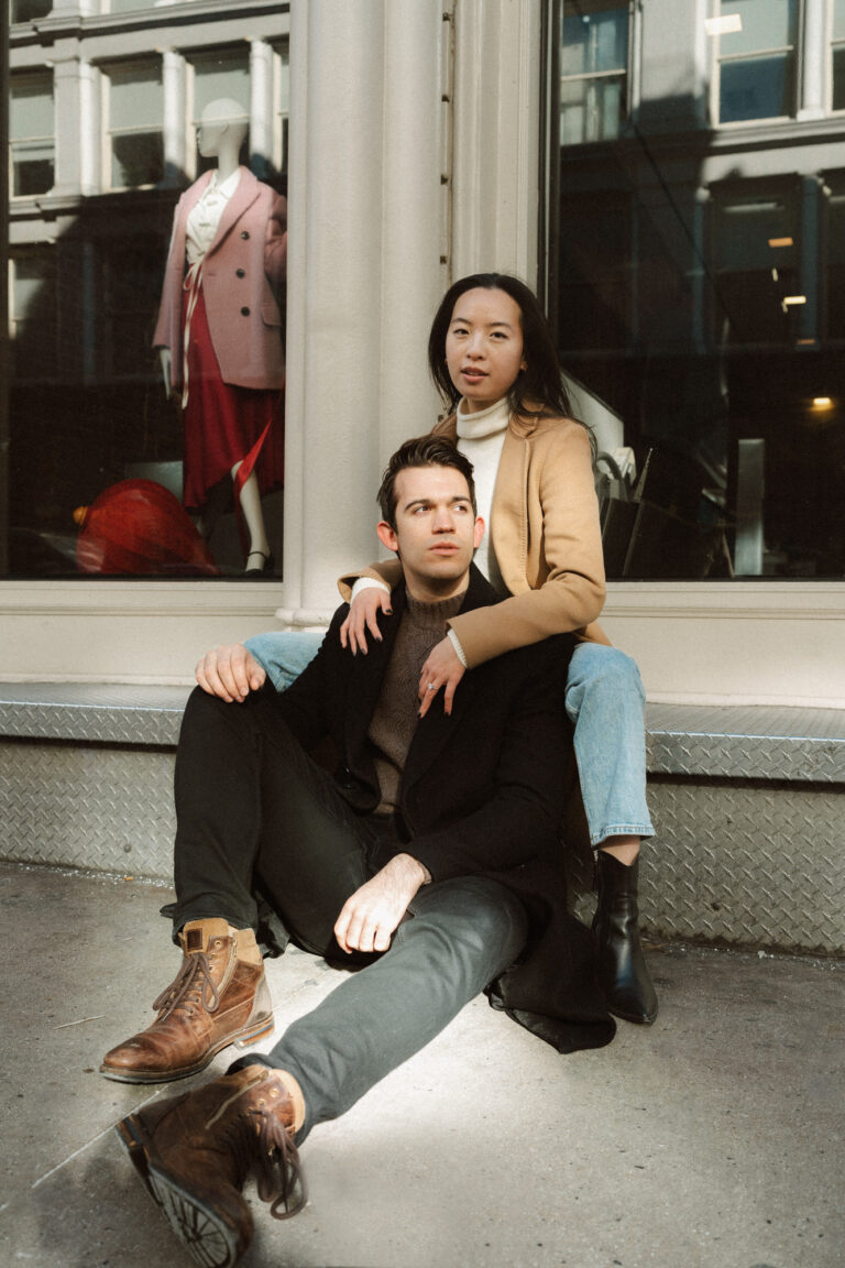 A Chilly Morning Engagement Photoshoot in Soho New York City - Randi ...
