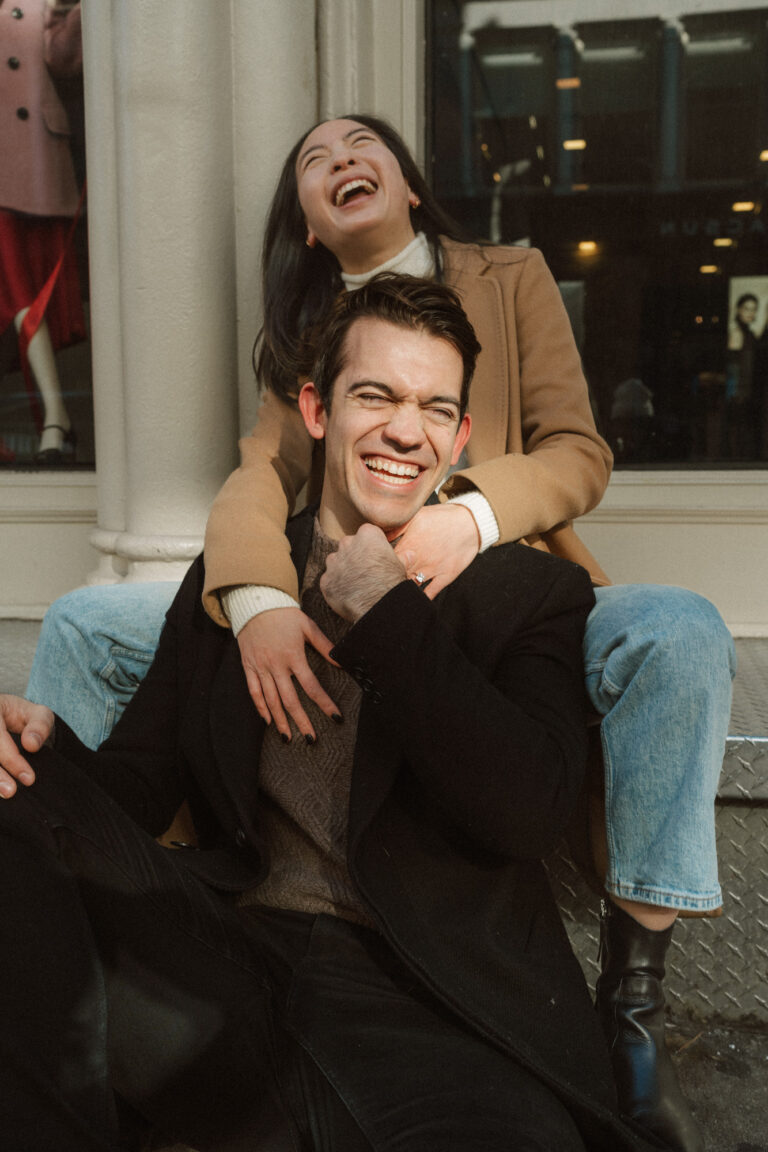 A Chilly Morning Engagement Photoshoot in Soho New York City - Randi ...